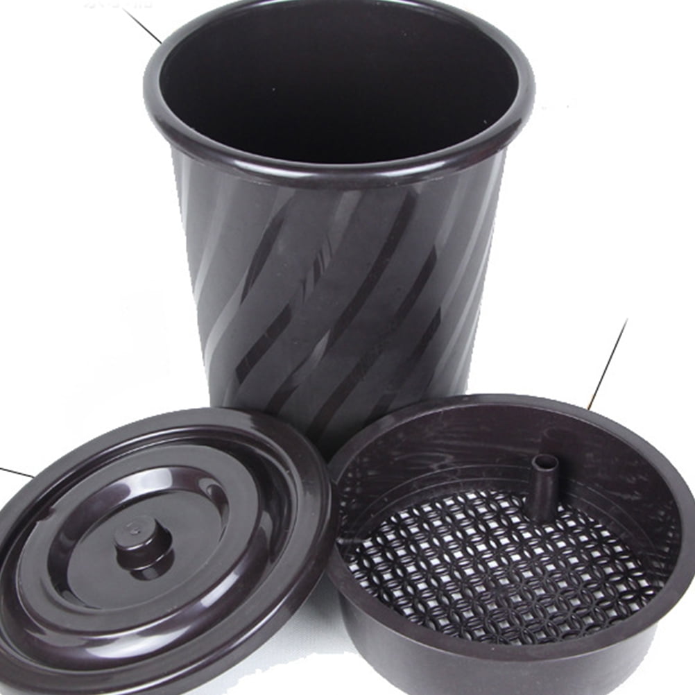 Raindrops Plastic Tea Dross Bucket Filter Layer Tea Bin Home Tea Dross ...