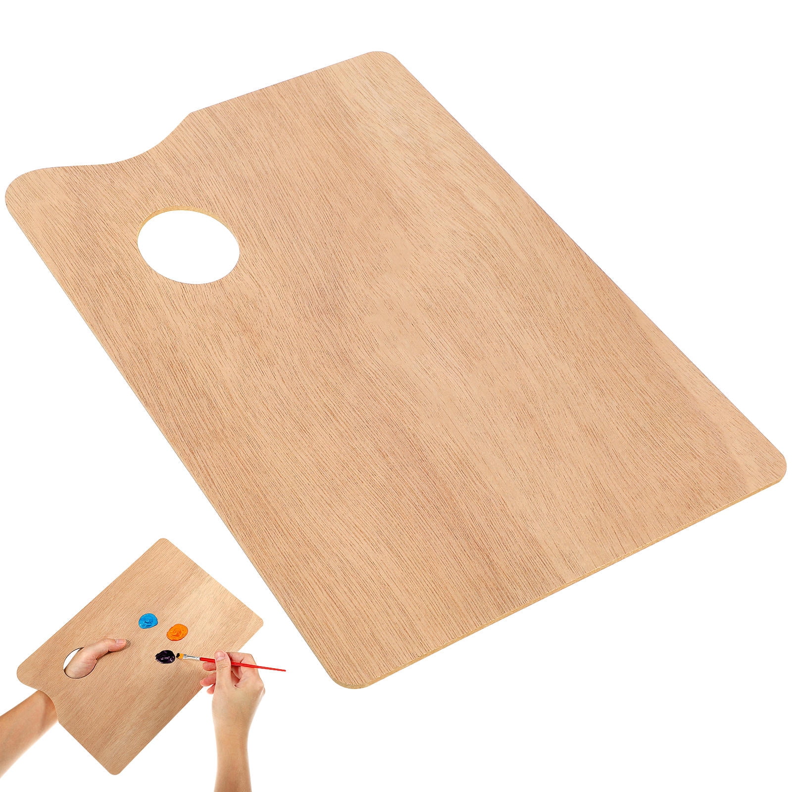 Raindrops Plate Wooden Color Palette Oil Coated High Grade Material ...