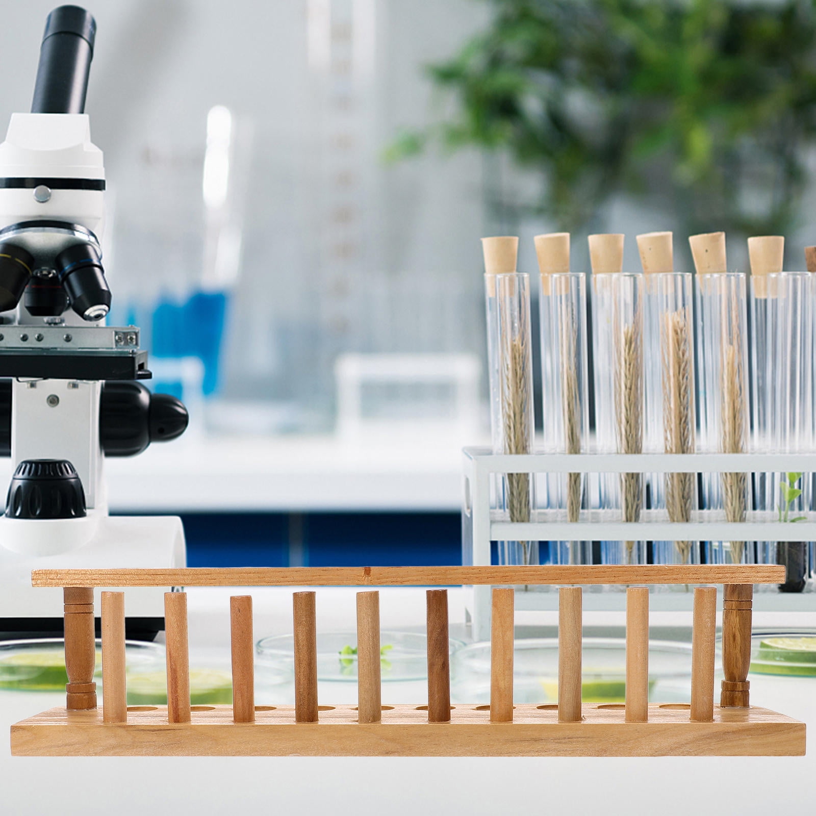 Raindrops Plug Fixture Test Tube Rack 36.00X8.70X6.70CM Khaki - Walmart.com