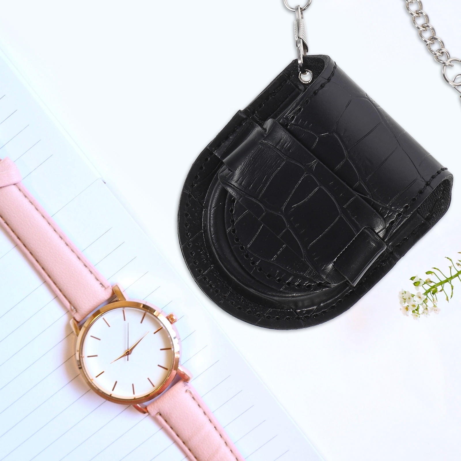 Raindrops Pocket Watches for Men Storage Case Leather - Walmart.com