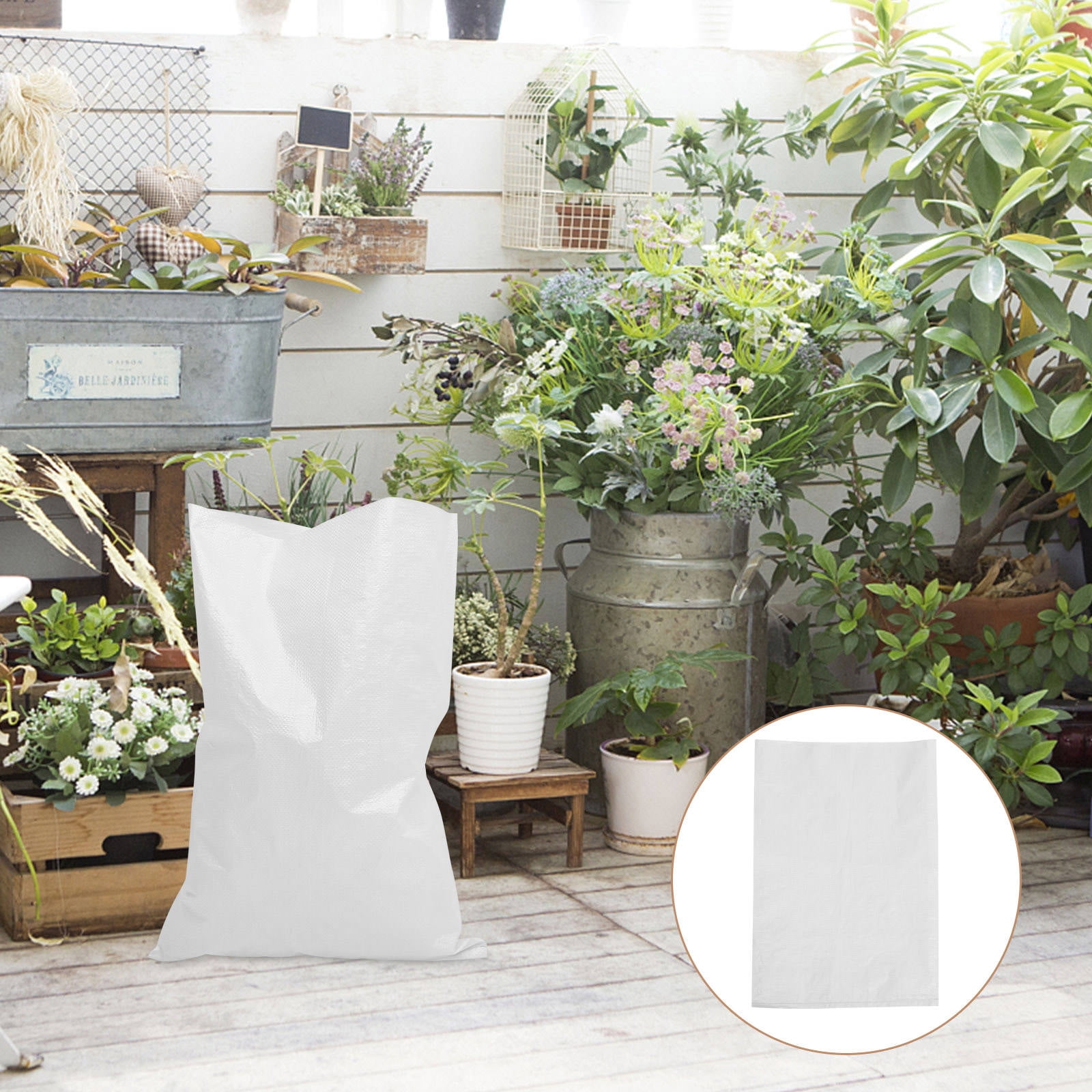 Raindrops Polythene Packing Bags Sturdy White PP Material for Storage ...