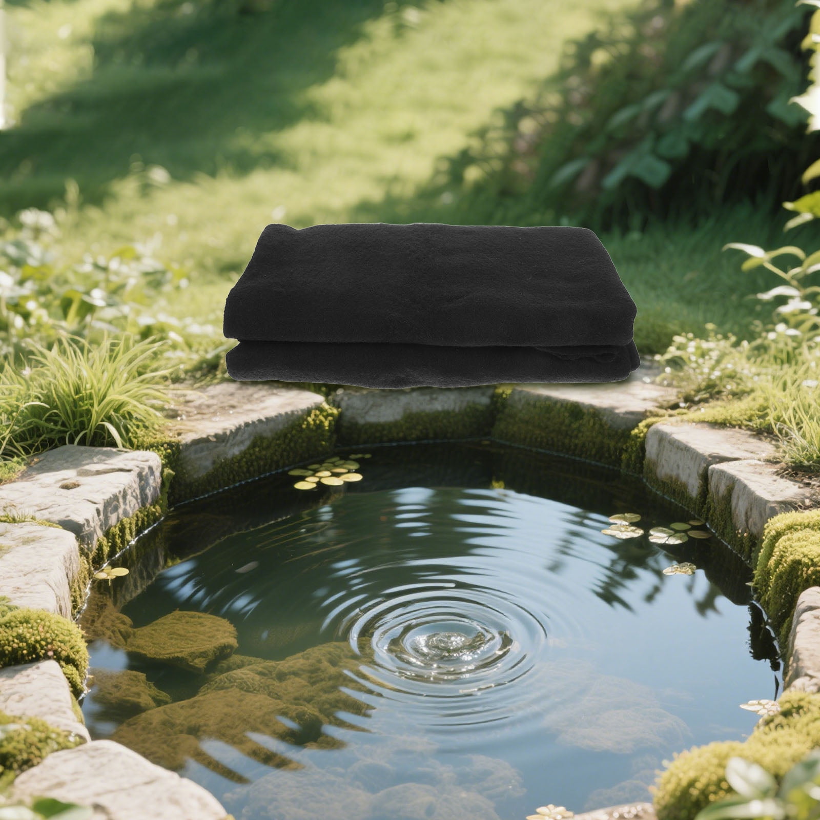 Raindrops Pond Underlayment Non-Woven Fabric Pond Mat For Fish Heavy ...