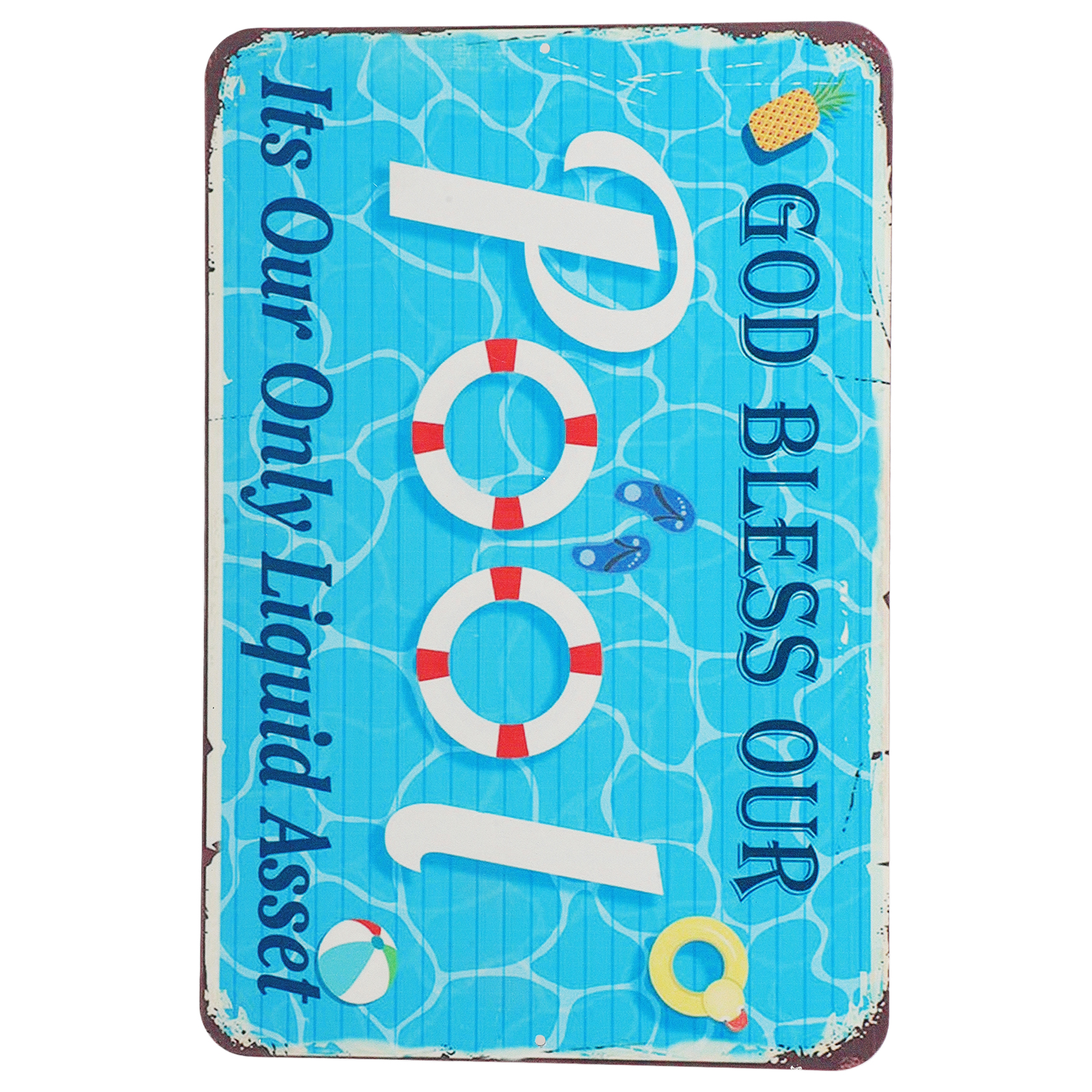 Raindrops Pool Accessories for Inground Pools Signs Safety Swimming ...