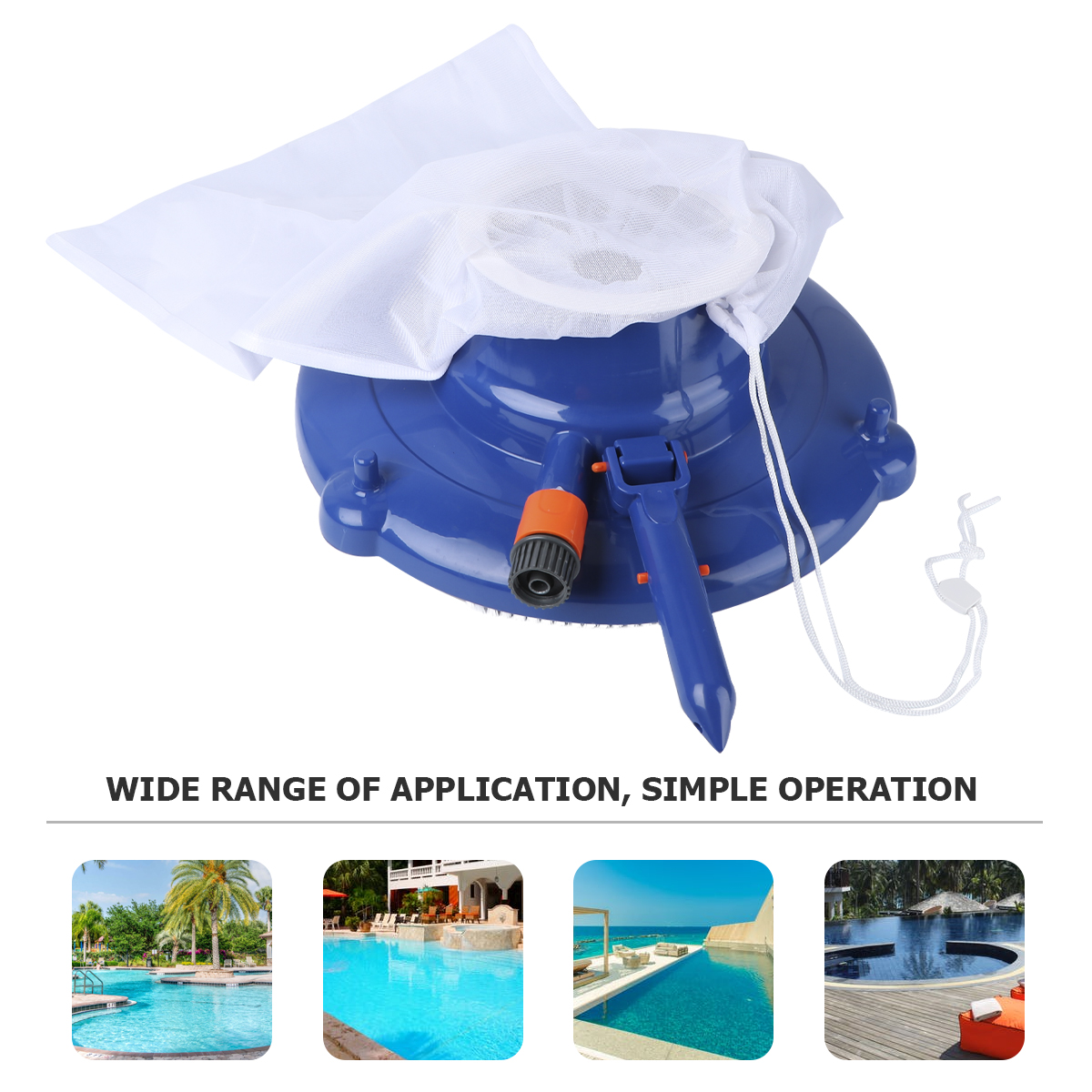 Raindrops Pool Leaf Bagger Pond Skimmer Net Collector Blower - Walmart.com