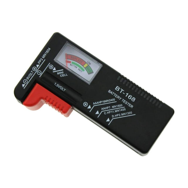 Raindrops Portable Battery Tester Easy-to-Read Pointer Volt Checker ...