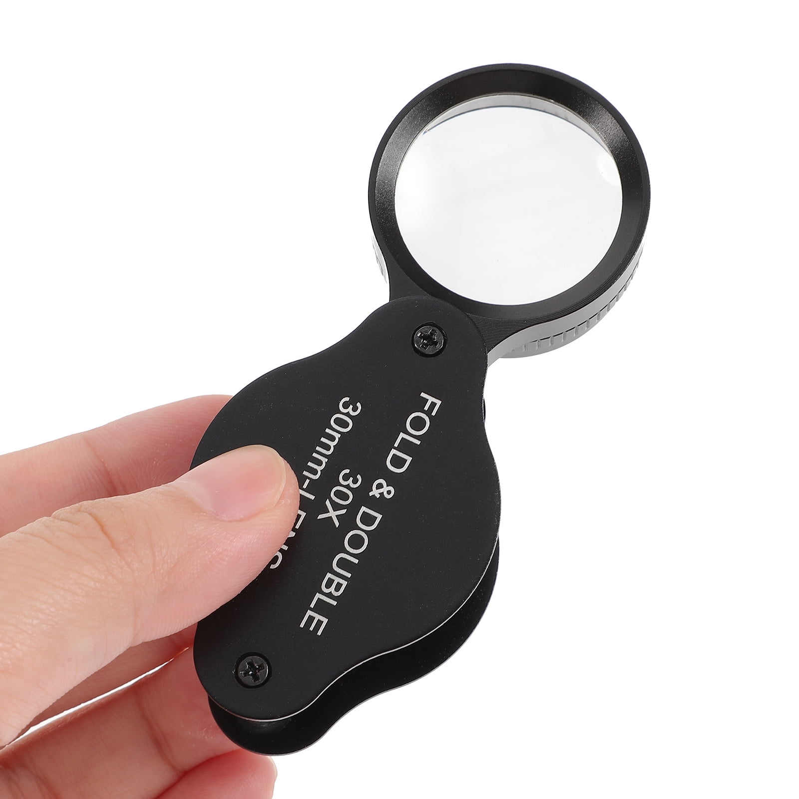 Raindrops Portable Folding Magnifier with 30X Glass for Reading and ...