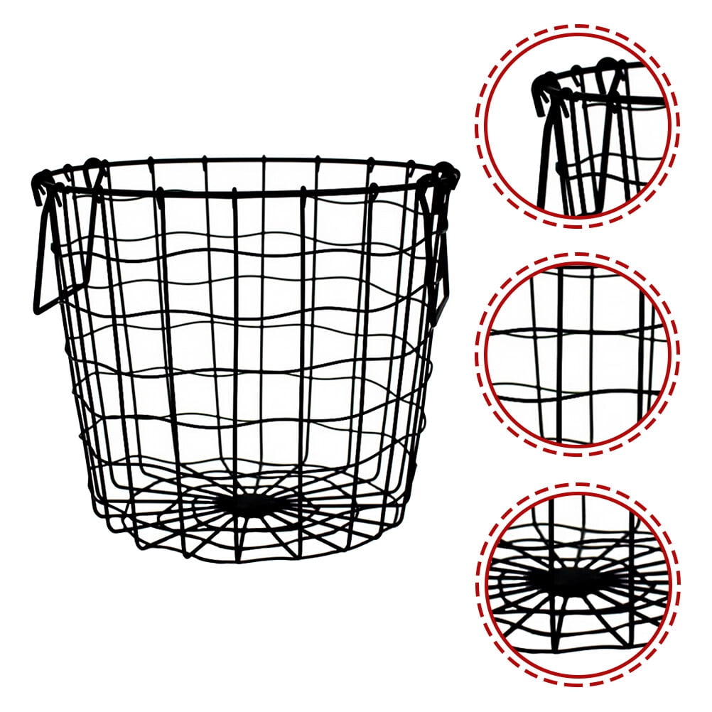 Raindrops Portable Laundry Basket Extra Large Storage Wire Rolling Bin ...