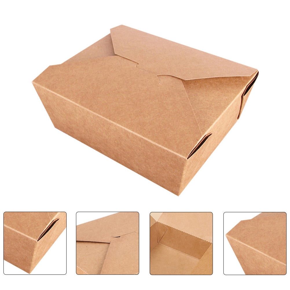 Raindrops Portable Lightweight Paper Food Packing Boxes for Storing ...