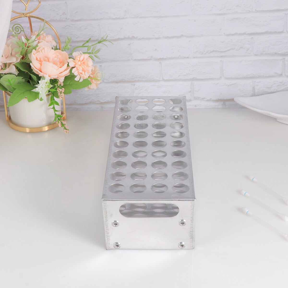 Raindrops Portable Test Tube Rack Aluminum Blood Collection Tube Holder ...