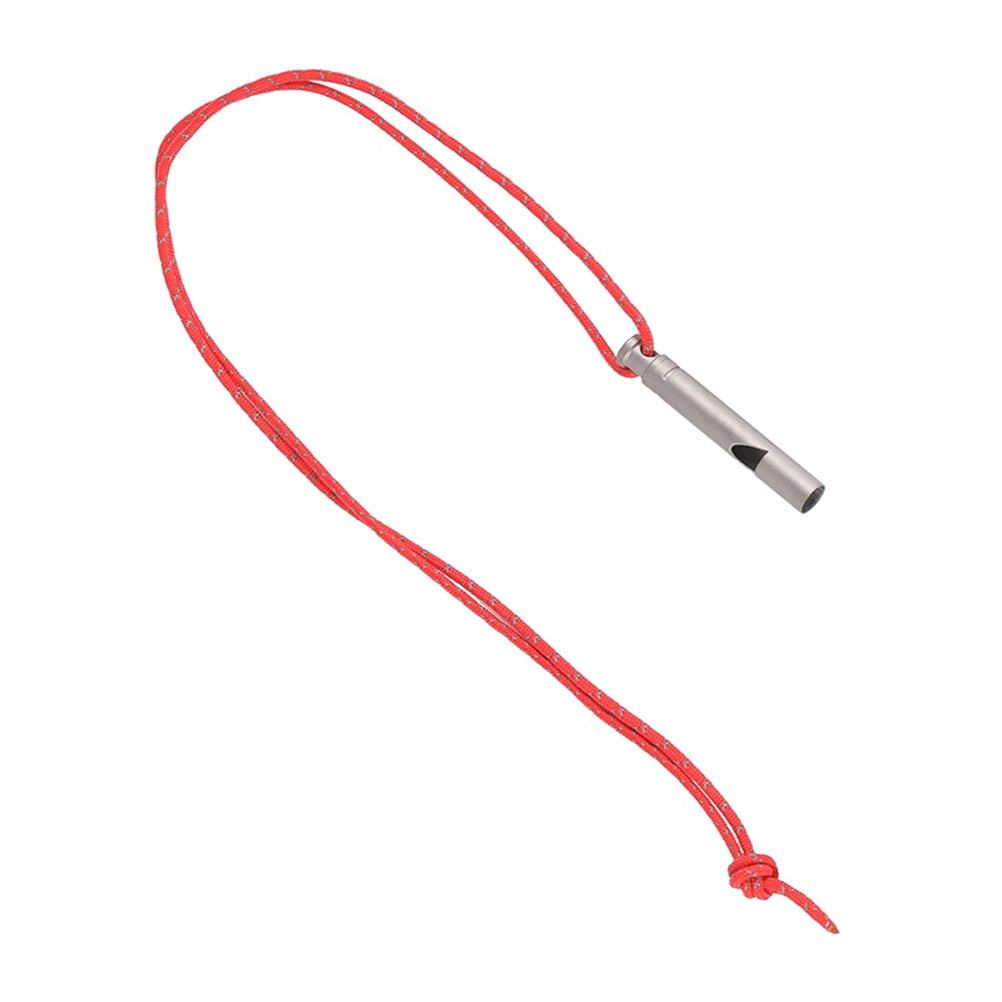 Raindrops Portable Titanium Whistle Loud Titanium Whistle with Rope ...