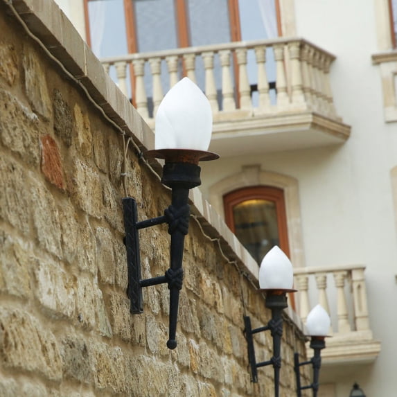 Raindrops Post Lamp Shade Fixture Replacement Outdoor Lamp Shade ...