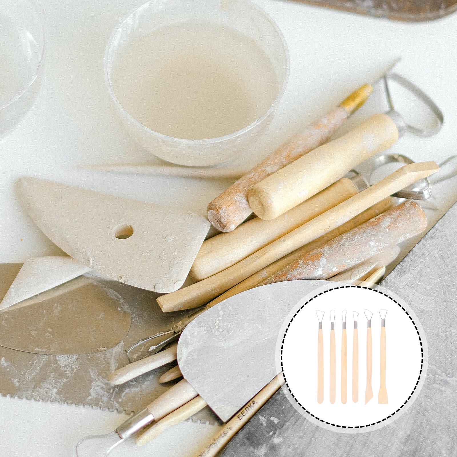 Raindrops Pottery Clay Texture Tools 6Pcs for Beginners and ...