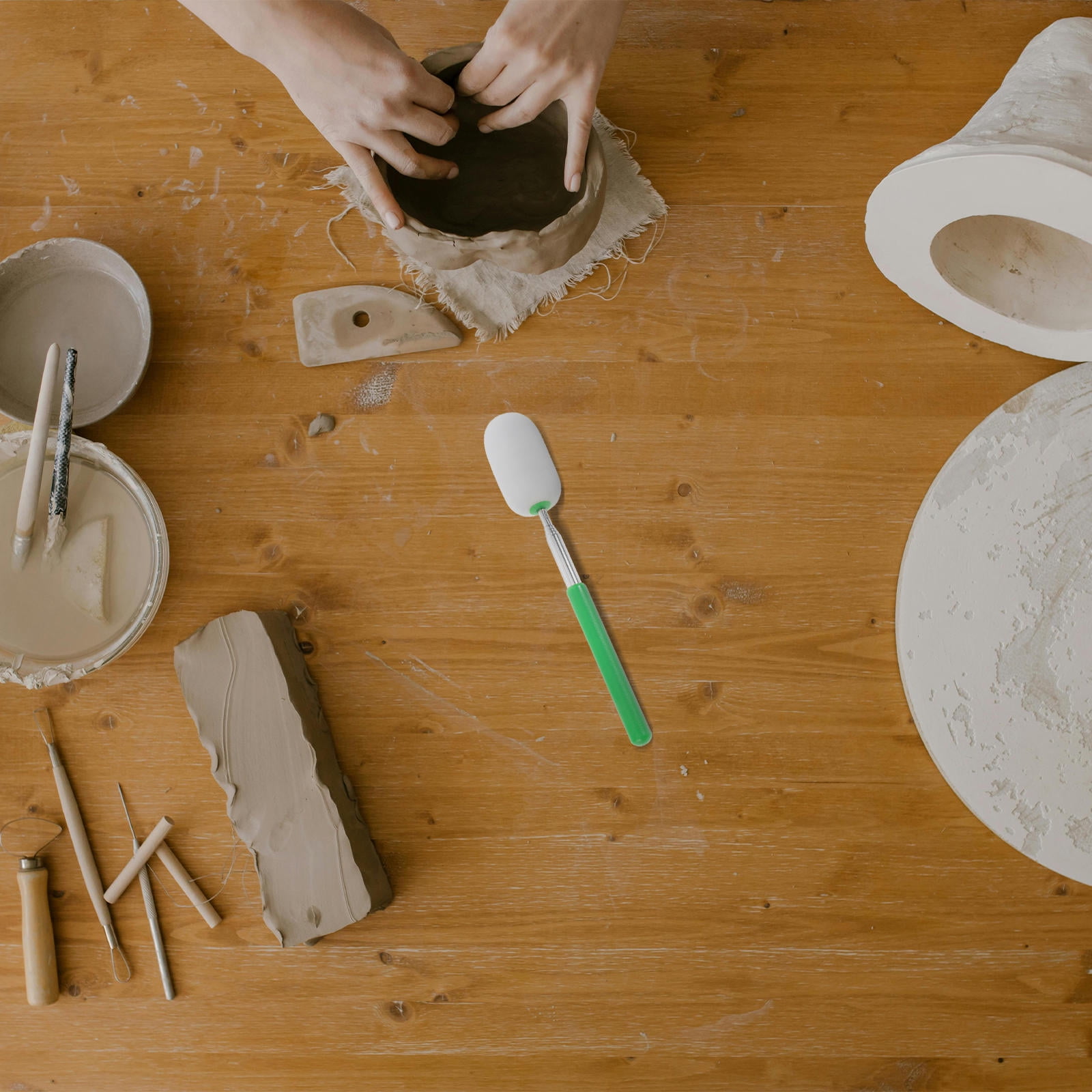 Raindrops Pottery Sponge Stick for Clay Sculpting and Throwing ...