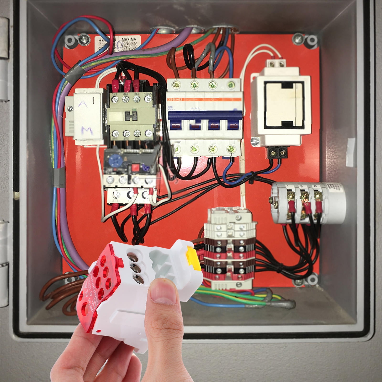 Raindrops Power Distribution Box Din Rail Terminal Distribution Blocks ...