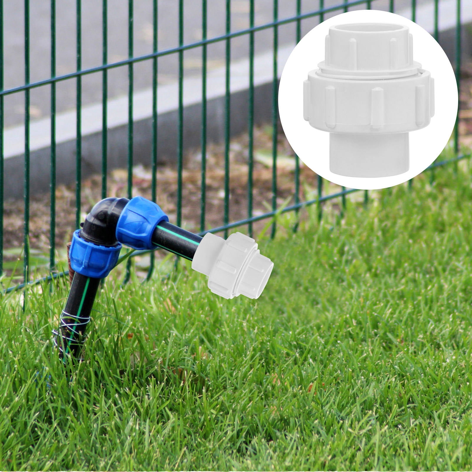Raindrops Plastic Hose Quick Connector Hose Connector PPR White 4Pcs ...