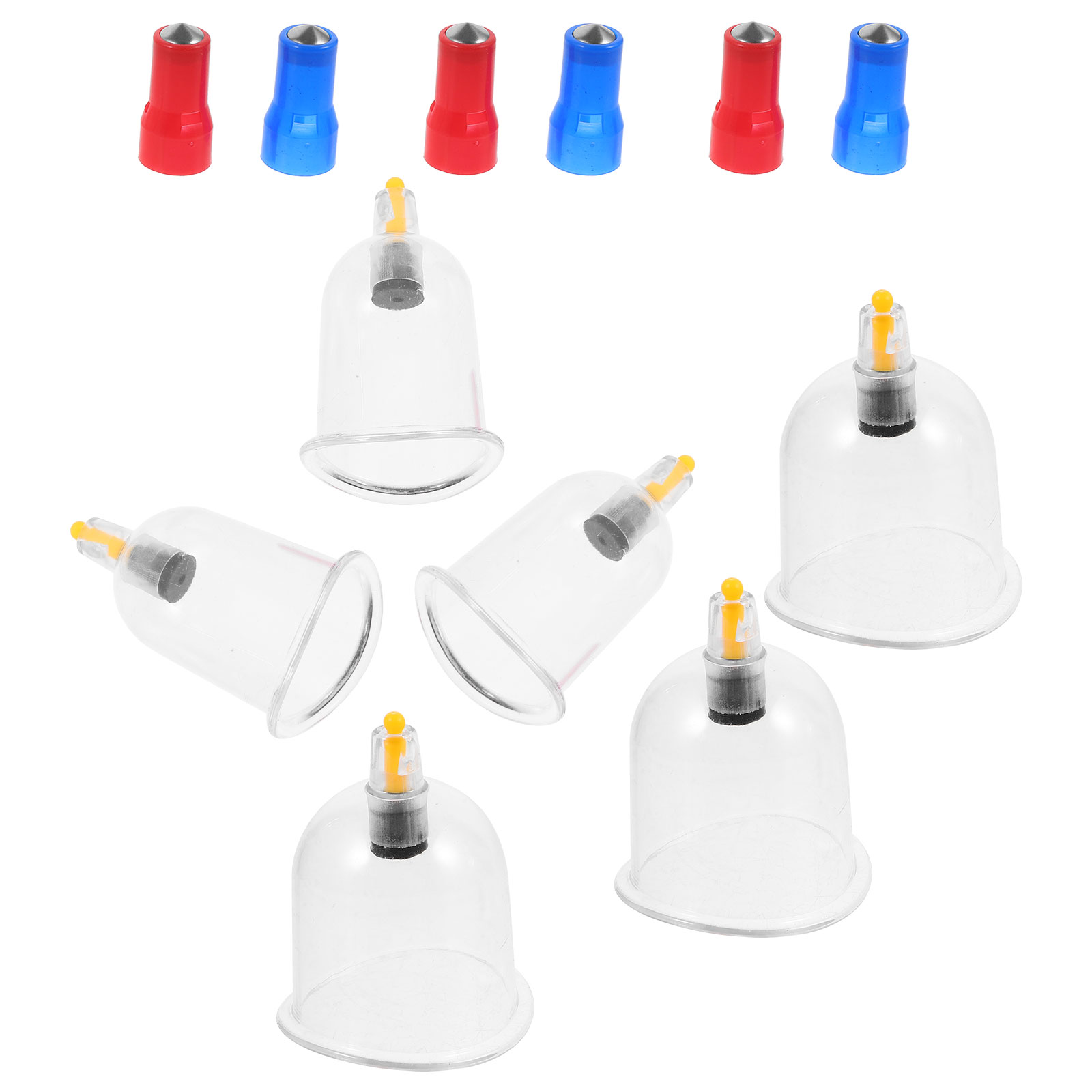 Raindrops Practical Plastic Cupping Kit for Massage Therapy with Vacuum ...