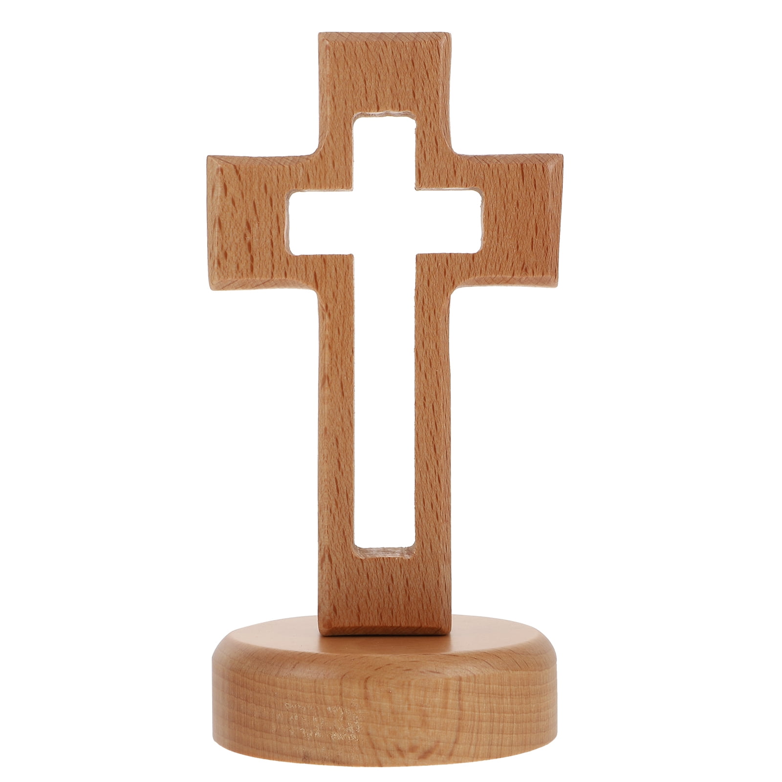 Raindrops 1 Set Wooden Hollow Cross Desktop Decoration for Bedroom with ...