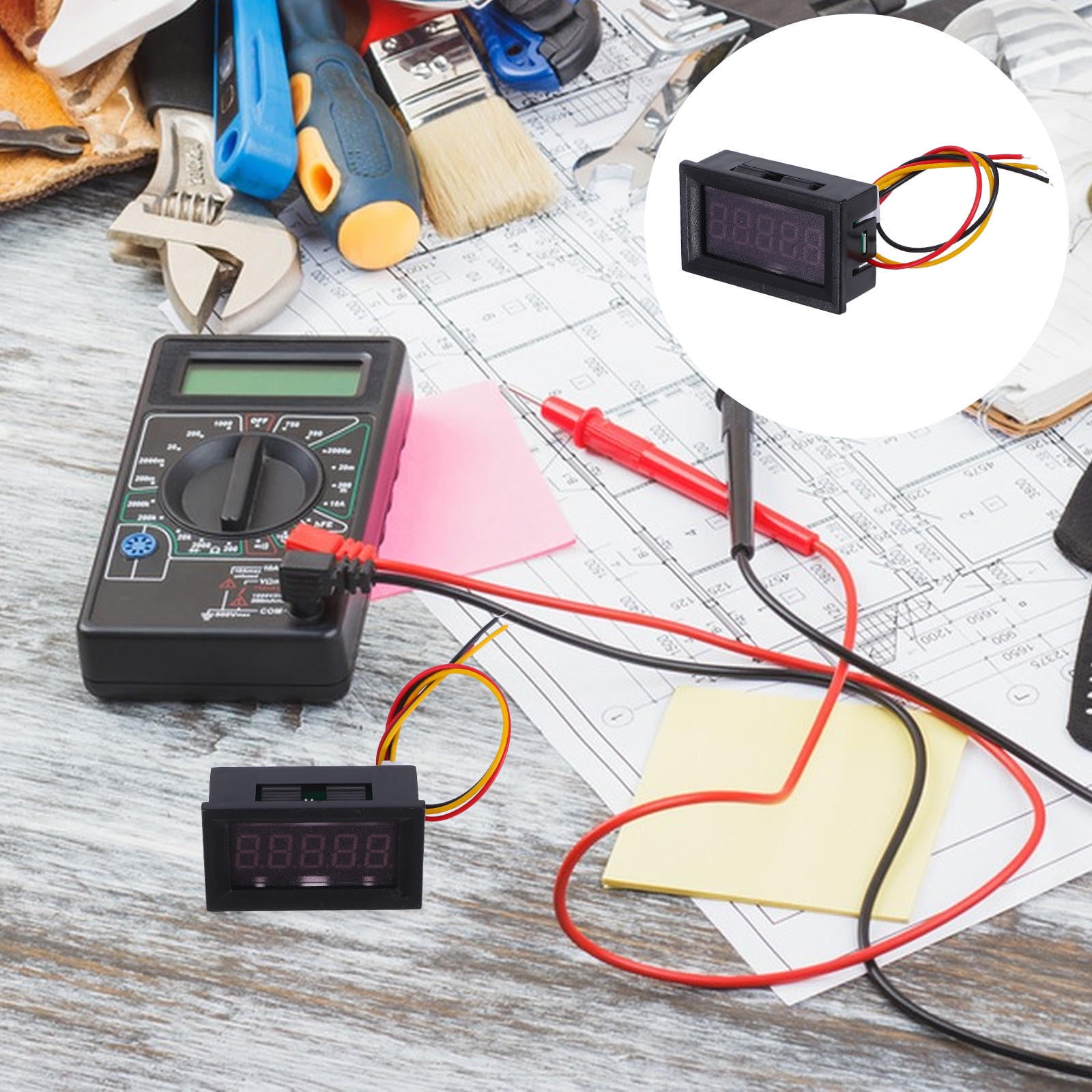 Raindrops Precision Voltmeter with 5-Digits Display 33V Accurate DC ...