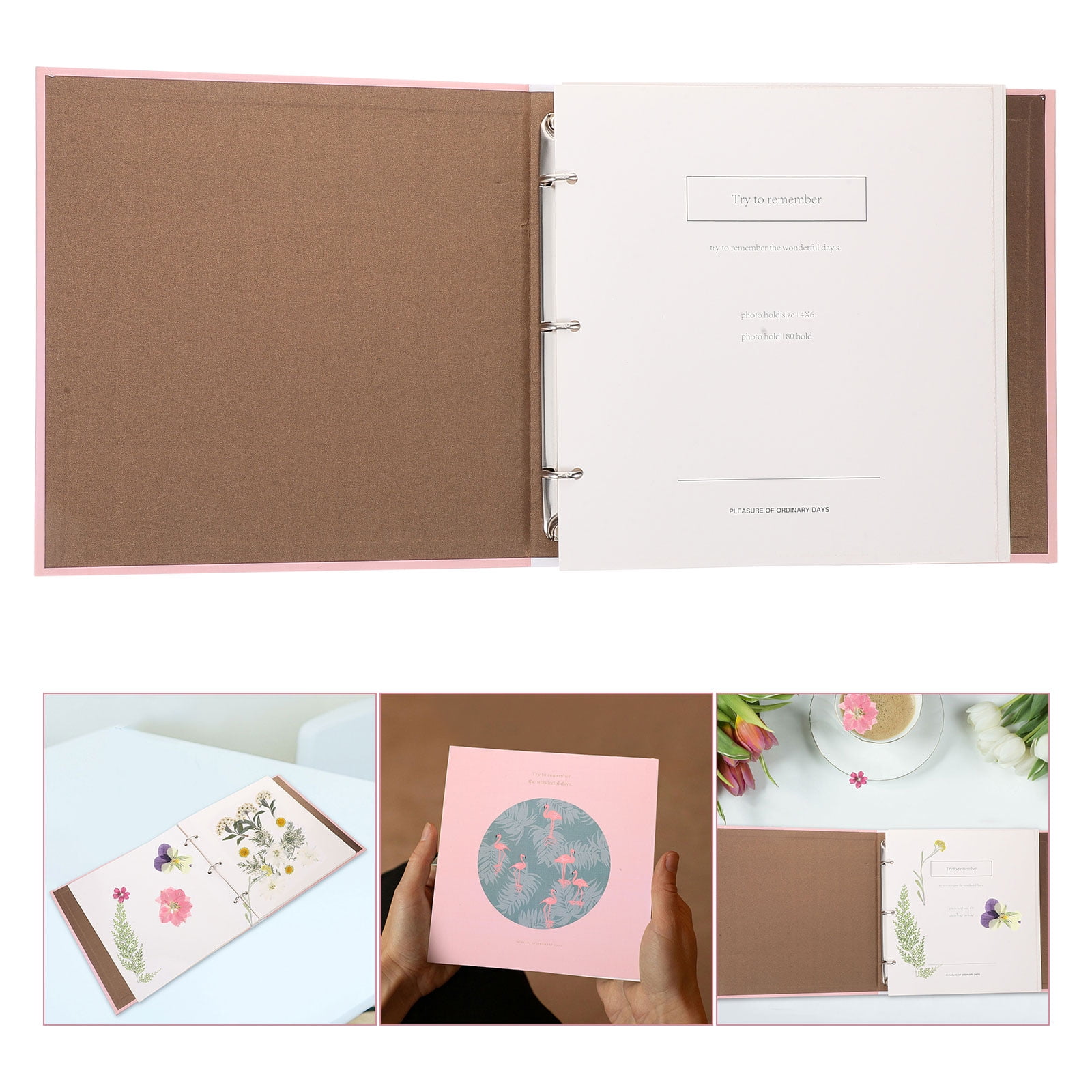 Raindrops Pressed Flower Art Album Loose-Leaf Plant Specimen Notebook ...