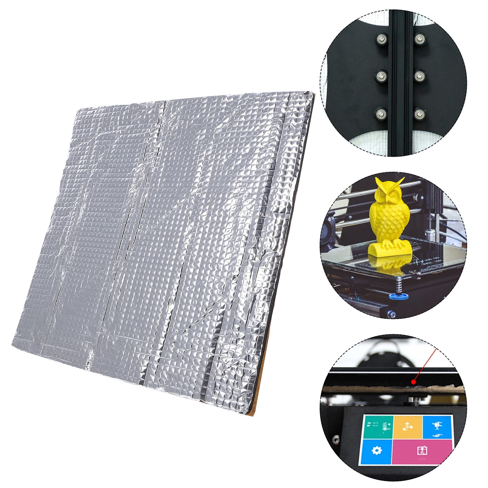 Raindrops Printer Heated Bed Insulation Mat Sticker with Lightweight ...