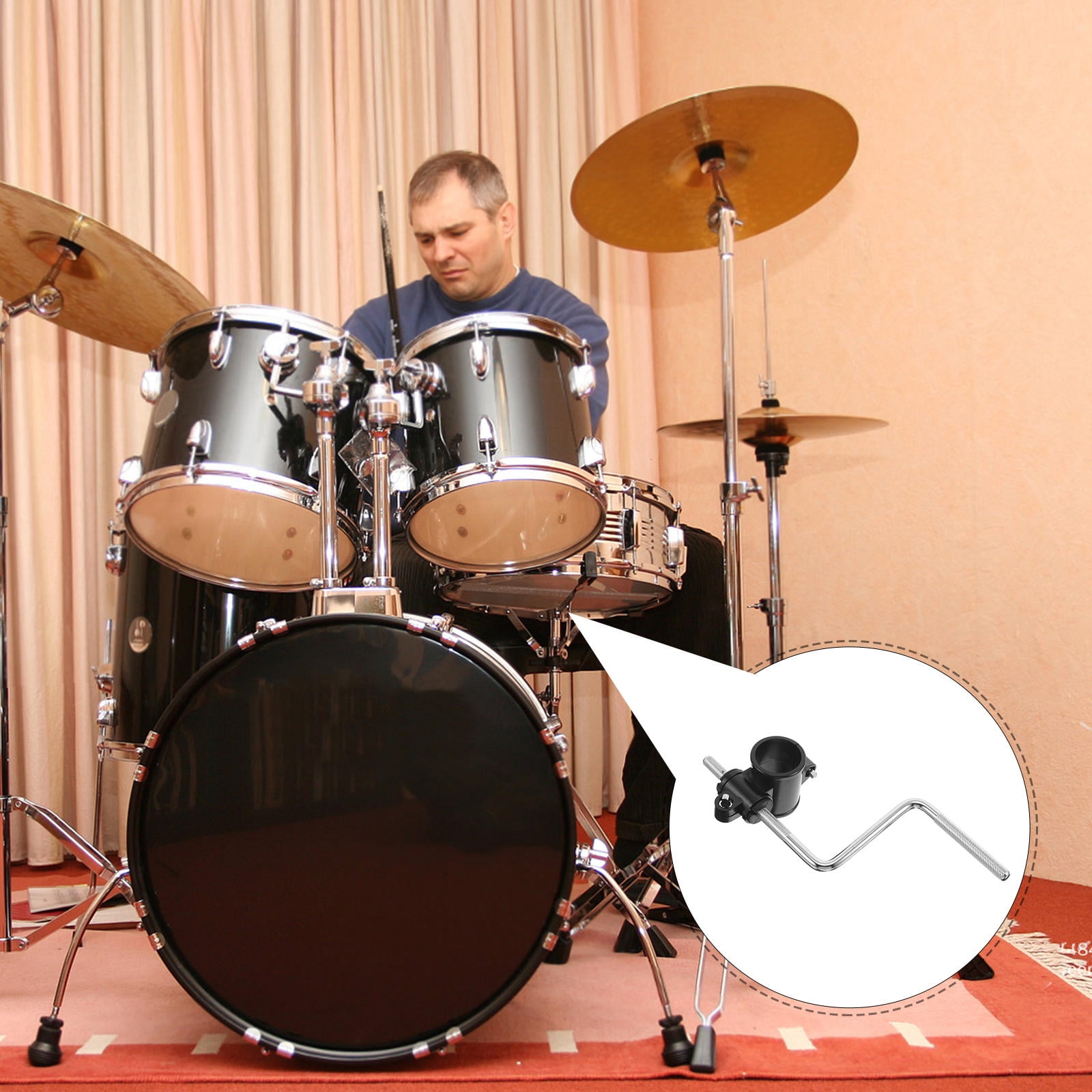 Raindrops Professional Electronic Drum Tube Clamp for Secure Mounting ...