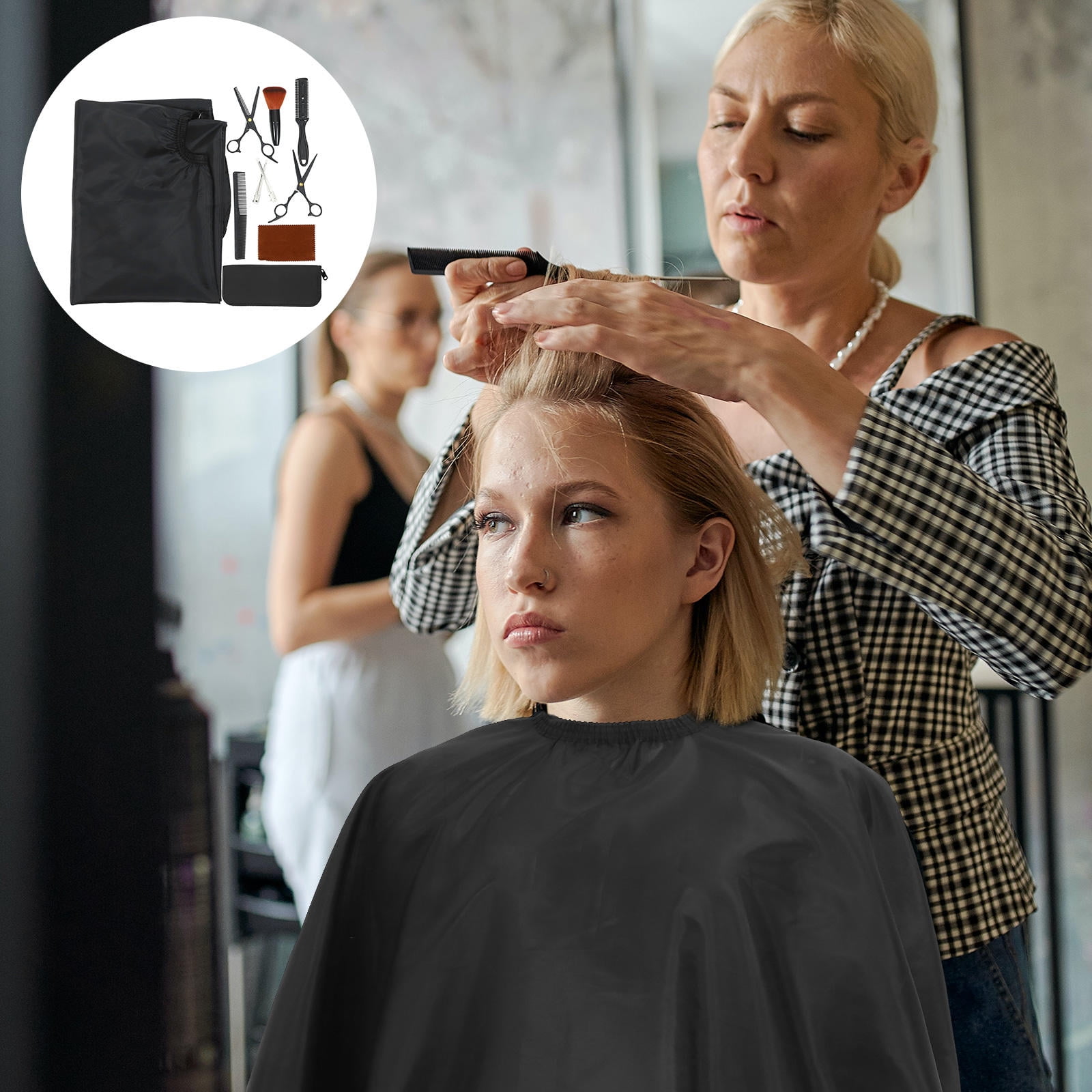 Nestingho Hairdressing Toolkit Stainless Steel for Hairstylists Salon ...