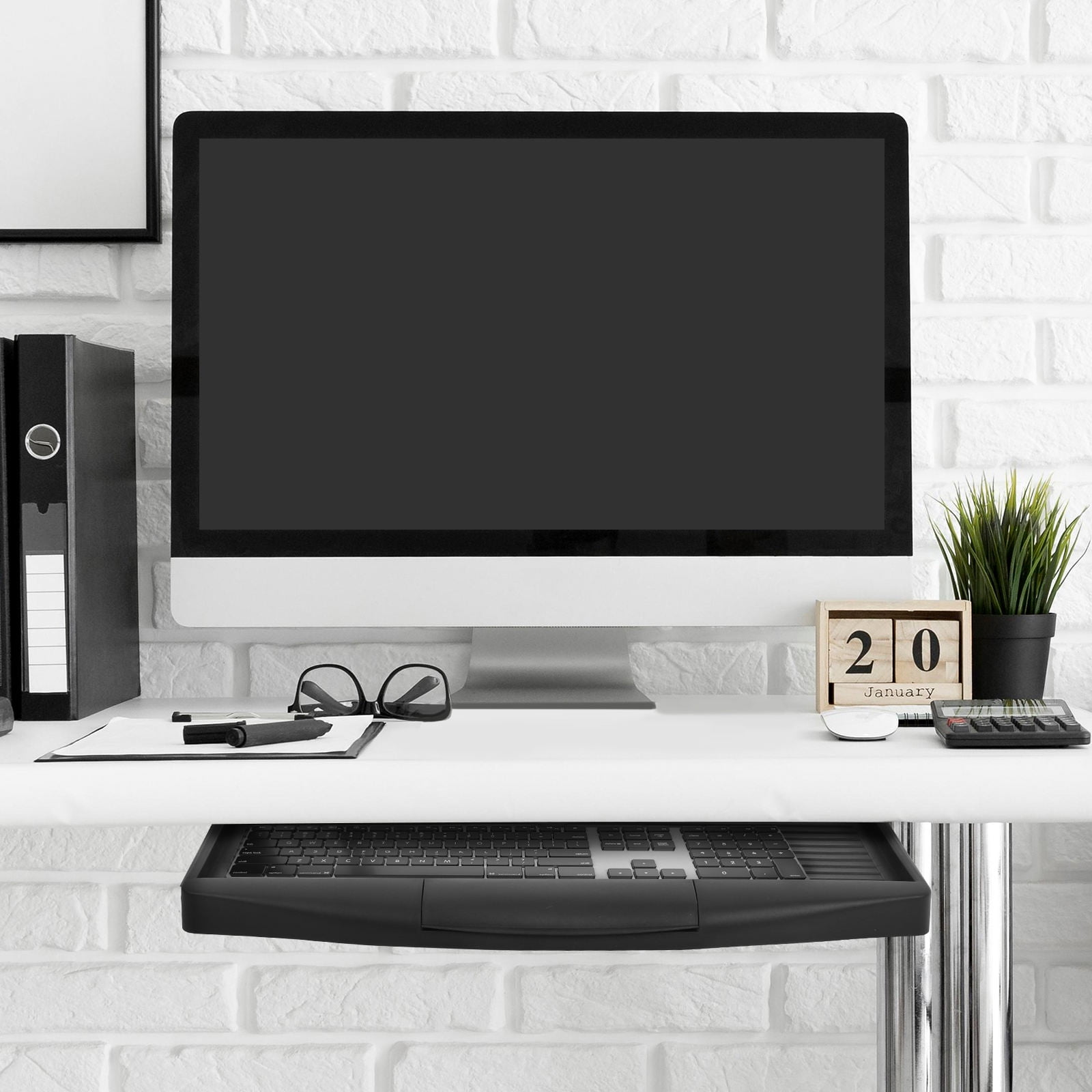 Raindrops Pull Out Keyboard Drawer Desktop Computer Stand under Design ...