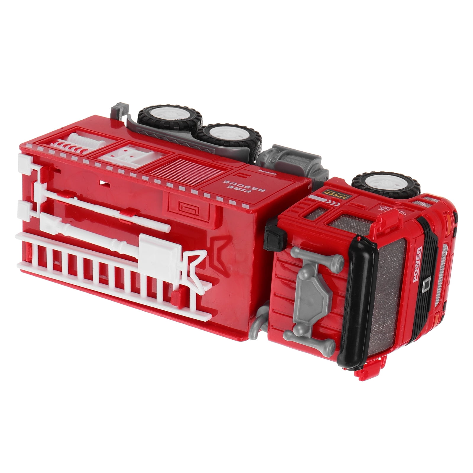 Raindrops Pullback Fire Truck Toy Construction Toy Cars for Boy Small ...