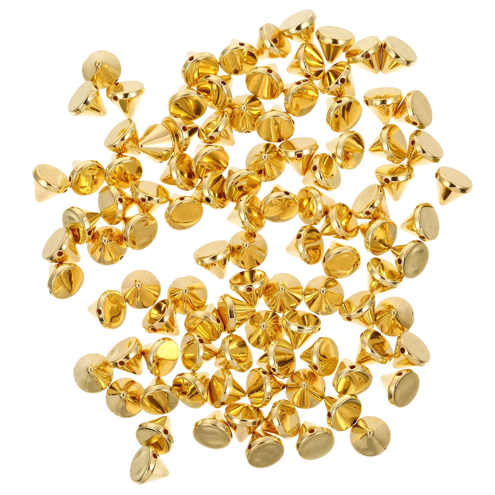 Raindrops Punk Spikes Diy 200Pcs Golden Ccb Cone Spikes Rivets for ...