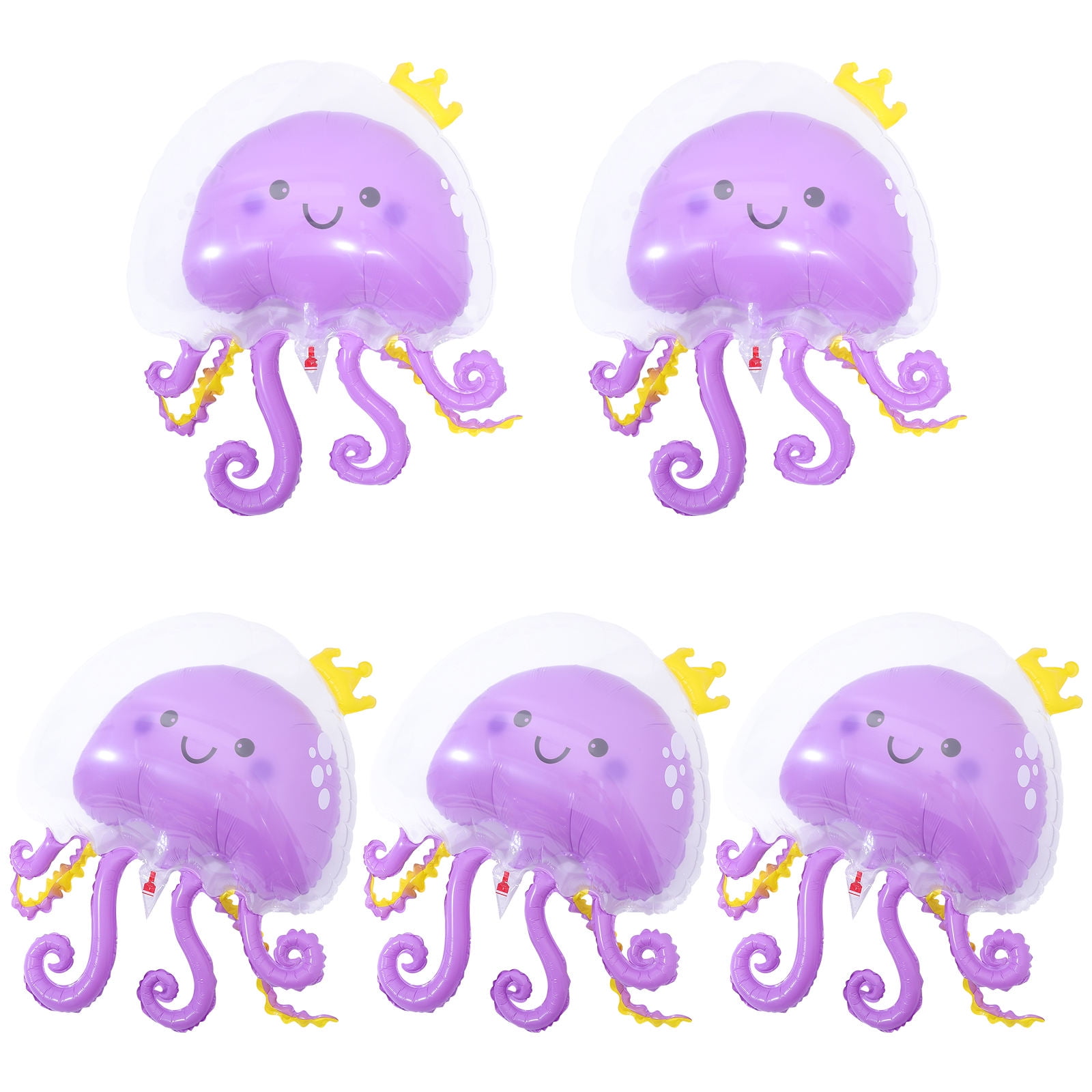 Raindrops Purple Jellyfish Balloon for Sea Themed PE Material Easy ...