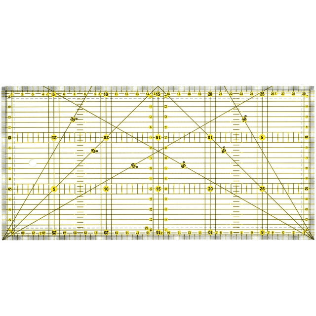 Raindrops Quilter's Ruler Double Colored Grid Lines Circle Template ...