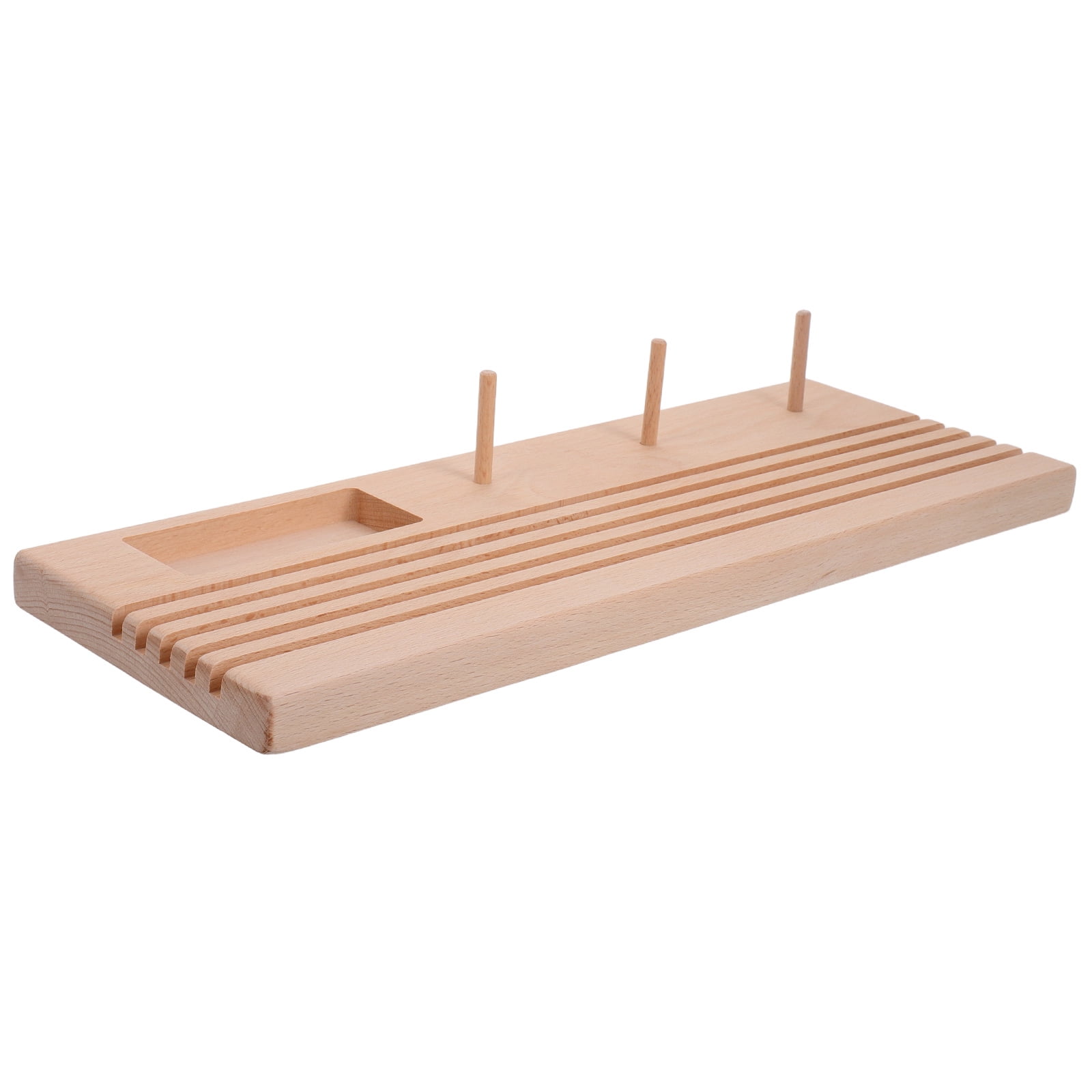 Raindrops Quilting Ruler Holder With Thread Spool Organizer Wood ...