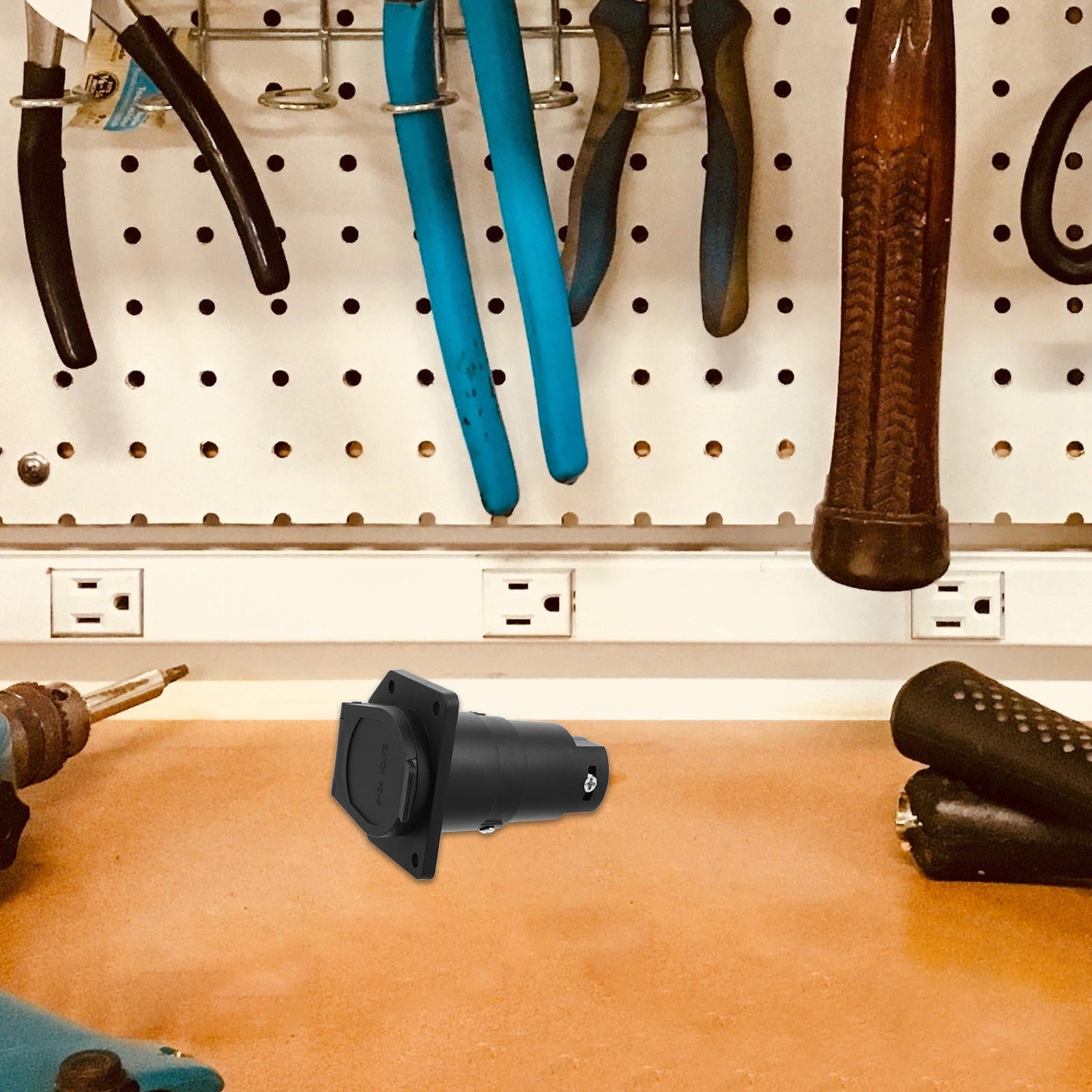 Raindrops RV and Boat Trailer Plug 7 Pin 12V Heavy Duty Waterproof ...