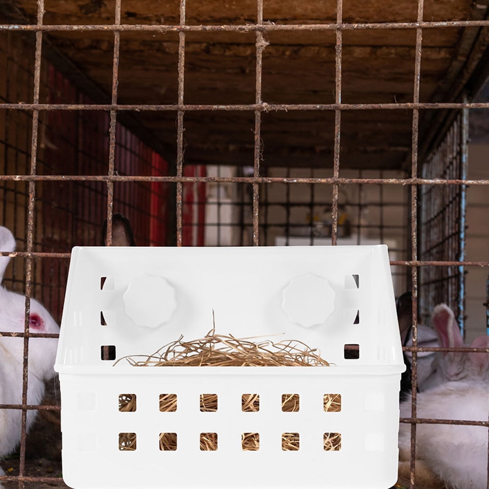 Raindrops Rack For Rabbits Convenient Holder Bunny Container Tray White ...