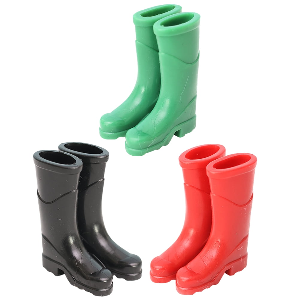 Raindrops 3 Pairs of Miniature Shoes Assorted Color Decoration for Mini ...