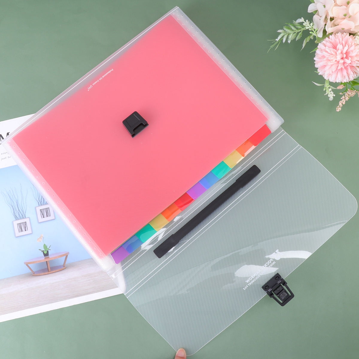 Raindrops Rainbow Expandable File Folder with 13 Pockets for Organizing ...