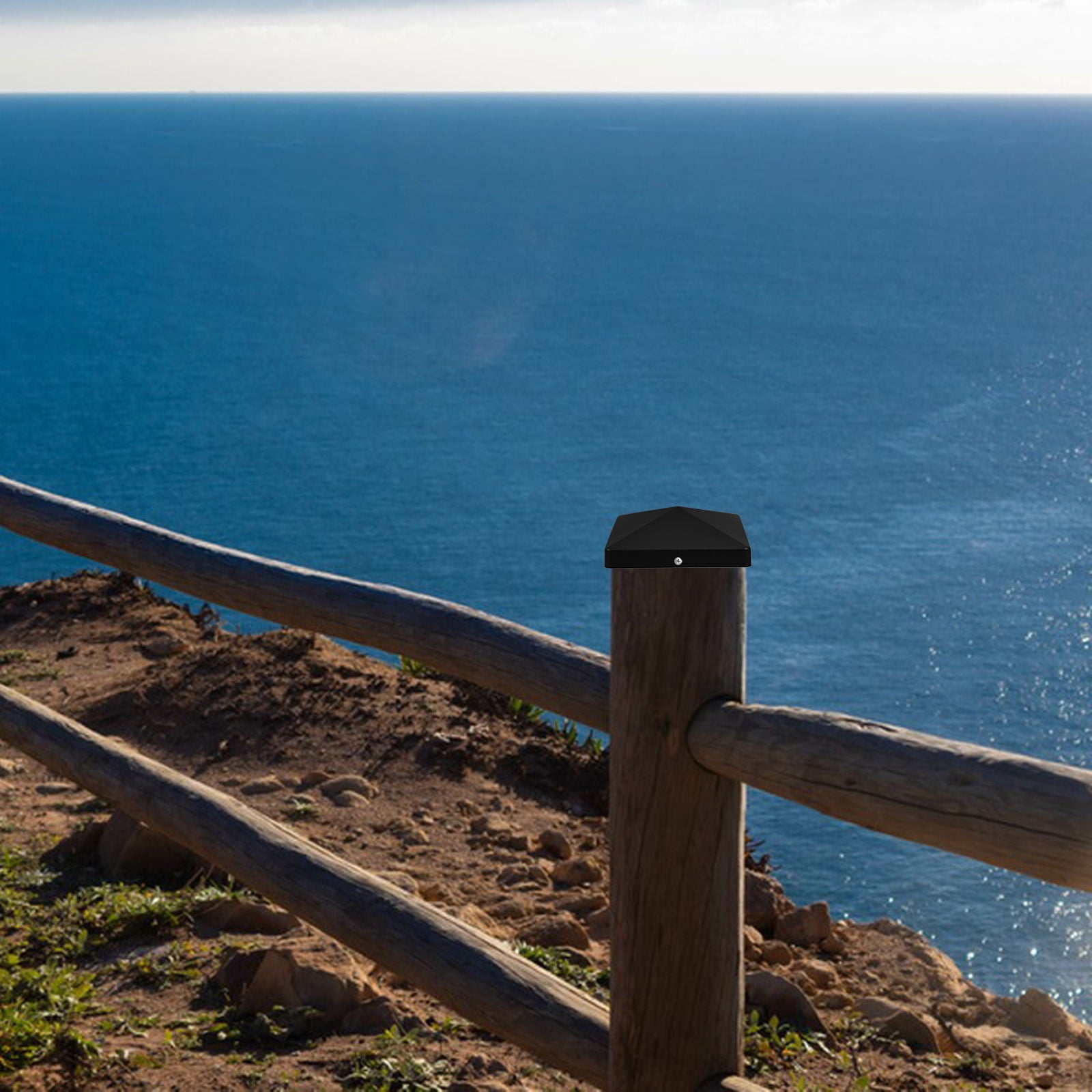 Raindrops Raindrops 12pcs Pyramid Post Caps for Fence Guardrail Deck ...