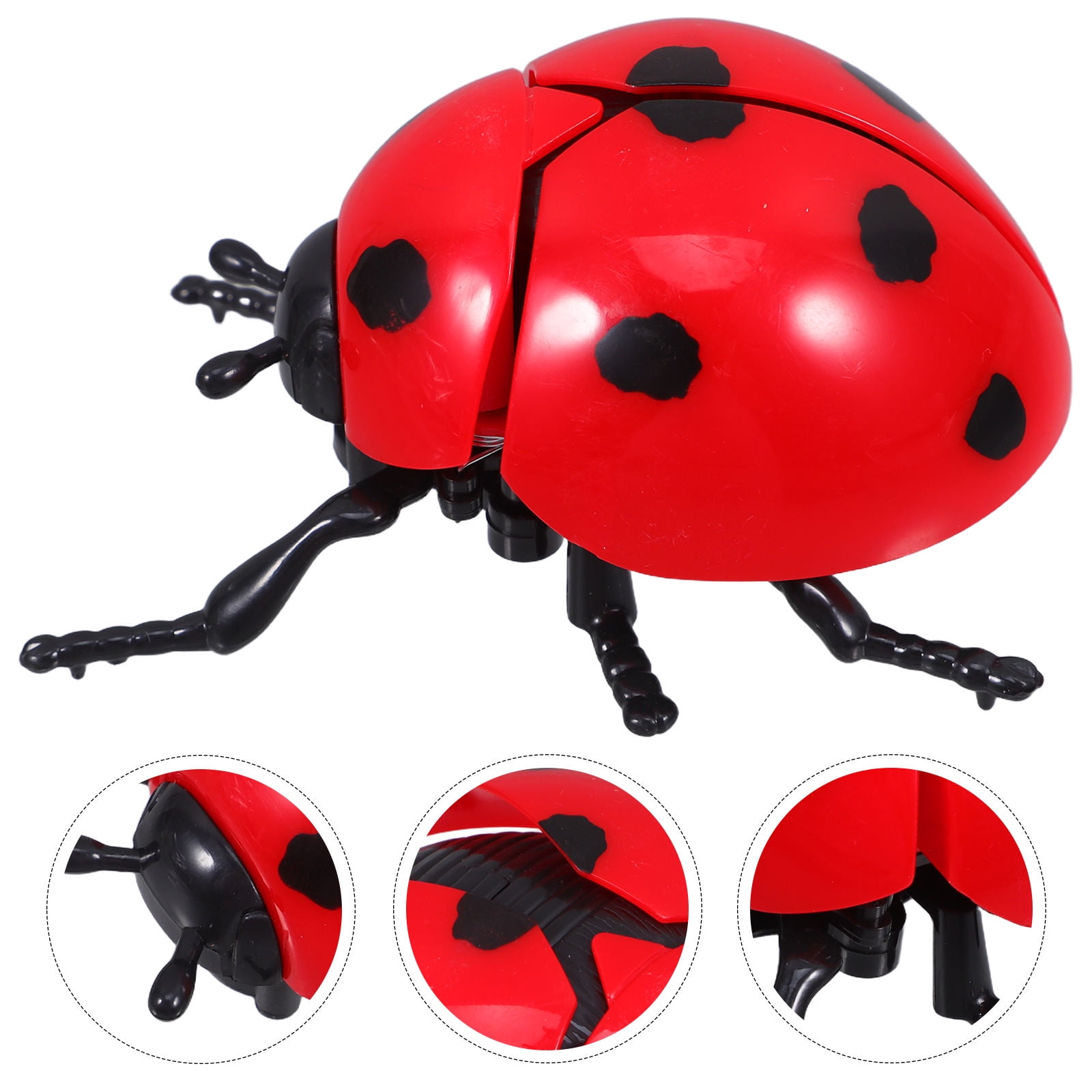 Raindrops Realistic Beetle Toy Wind Up Ladybug for Kids Simulation ...