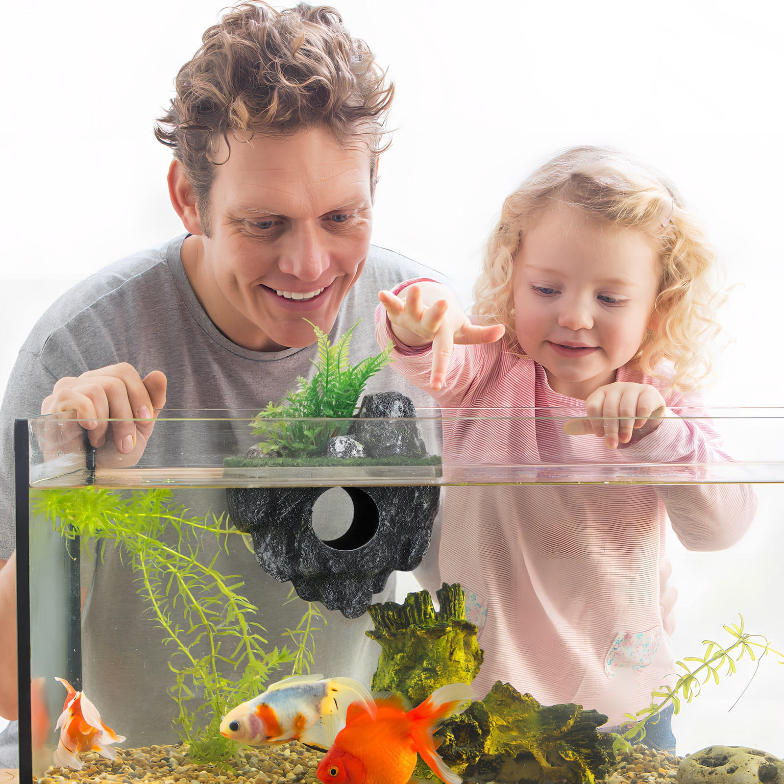Raindrops floating stone Aquarium Decoration Resin 1 Piece - Walmart.com