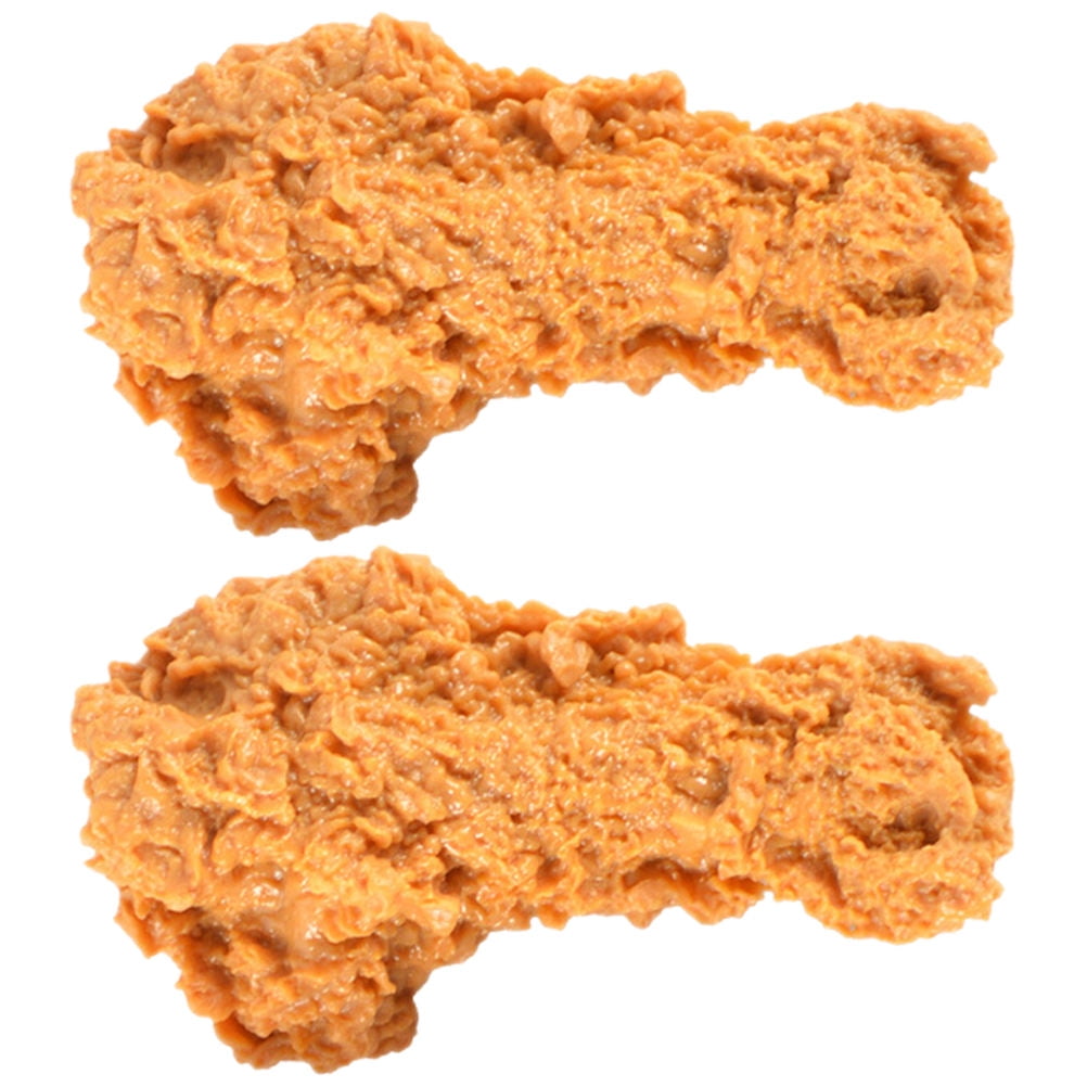 Raindrops Realistic Food Decor PVC Fried Chicken Drumstick Model for ...