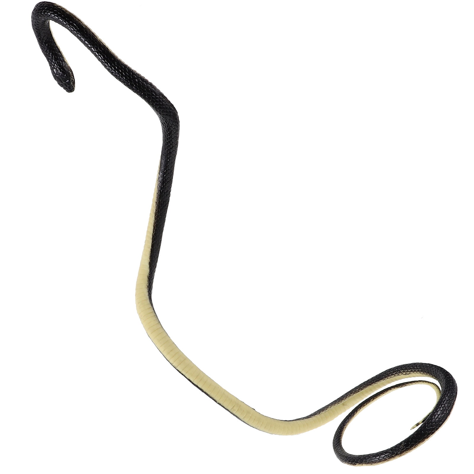 Raindrops Realistic Rubber Snake Toy for Playing Black Color Lifelike ...