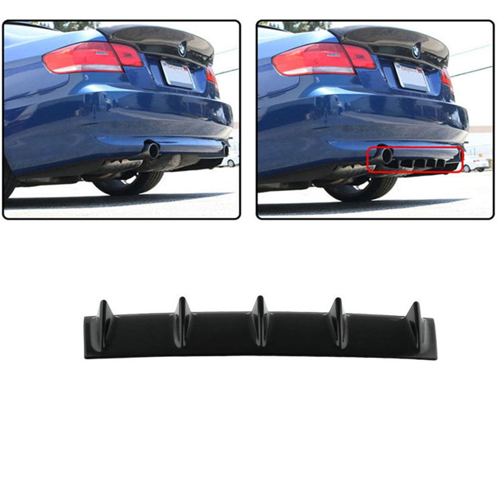 Raindrops Rear Bumper Lip Shark Fin Spoiler Diffuser Automotive Cars ...