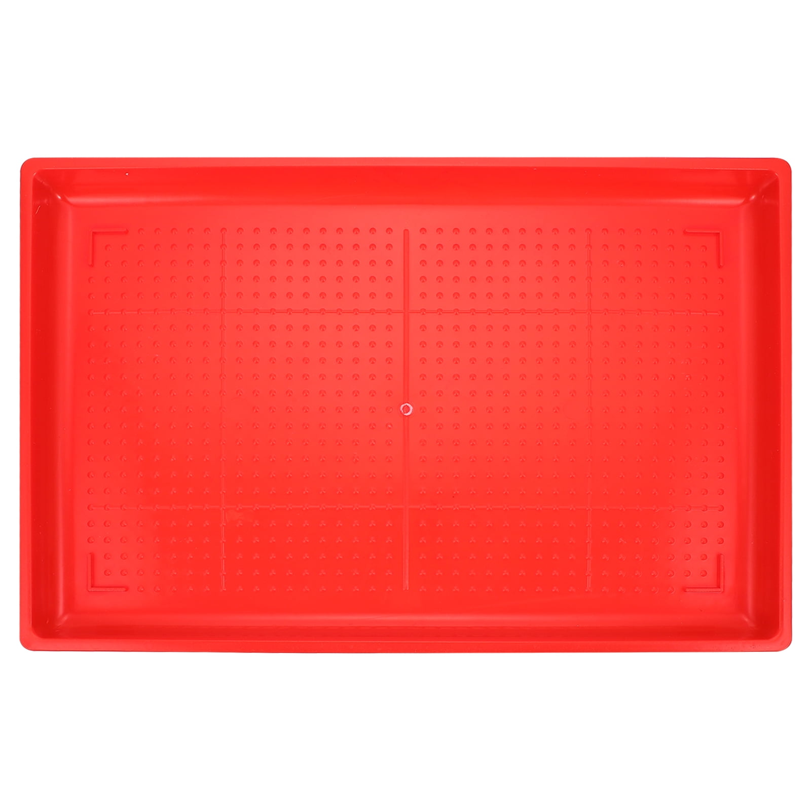 Raindrops Rectangle-shape Poultry Feeder Food Feeding Tray Chicken ...