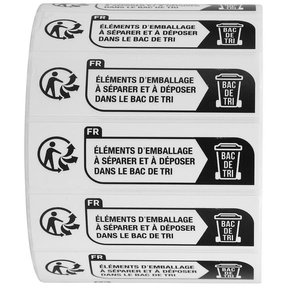 Raindrops Recycle Stickers Self-adhesive Labels for Garbage Recycling ...