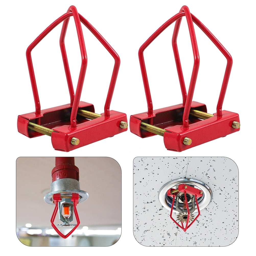 Raindrops Red 3Pcs Iron Fire Sprinkler Head Protection Cover for Fire ...