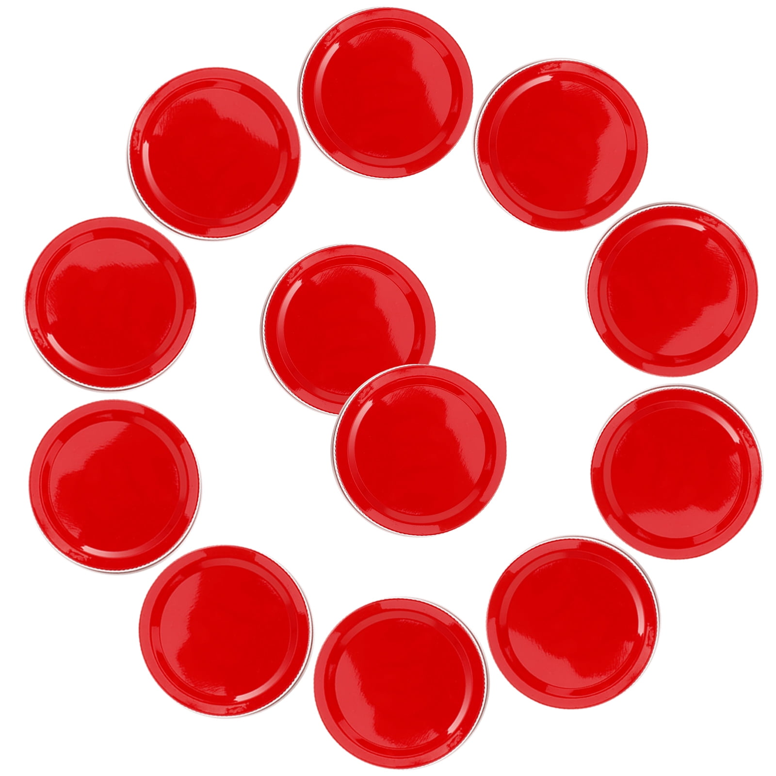 Raindrops Red Circular Mason Jar Lids 70Mm Airtight Sealing for Home ...