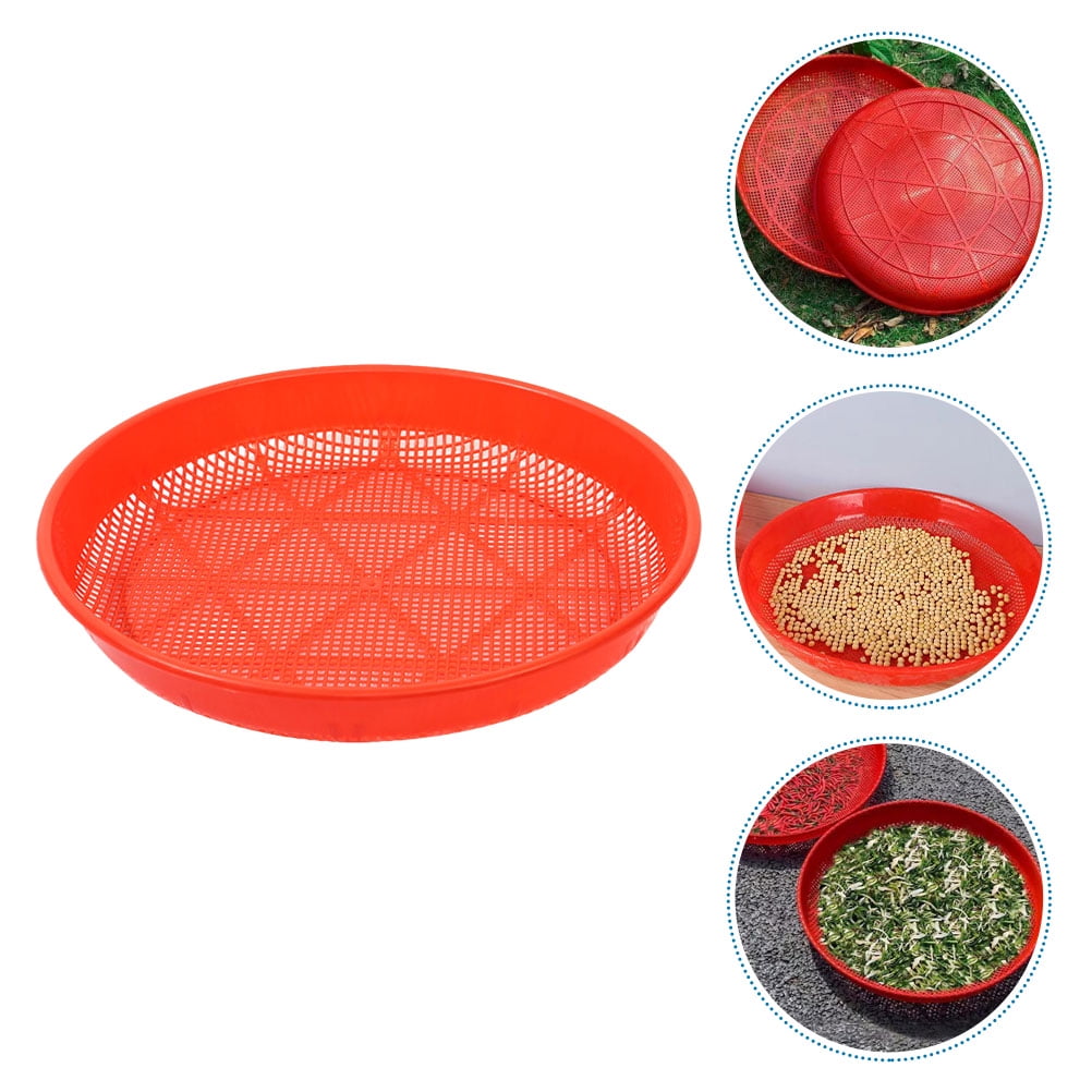 Raindrops Red Plastic Grain sifter with Traditional Look for Gardening ...