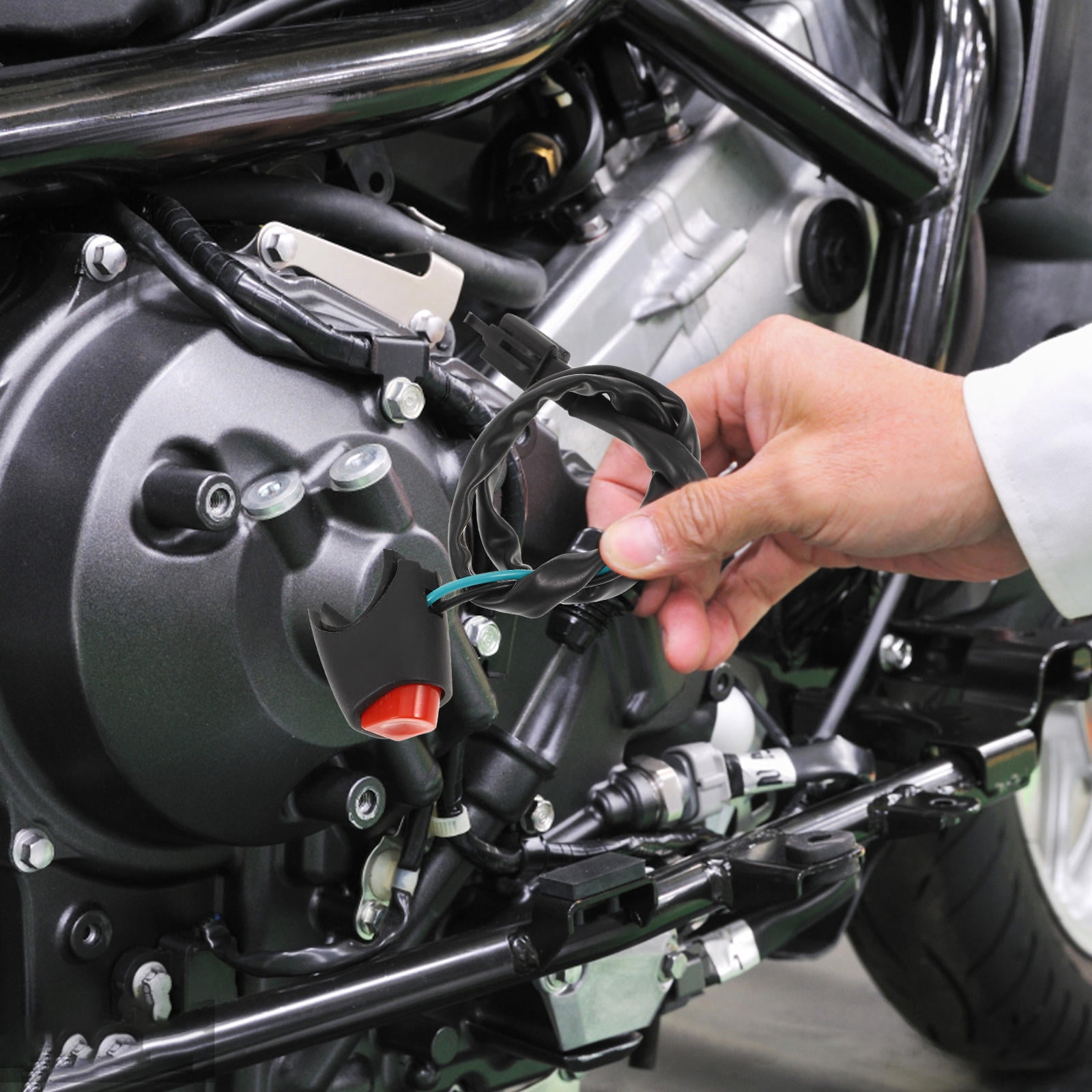 Raindrops Red Plastic Ignition Switch 1Pack for Motorbike and Scooter ...