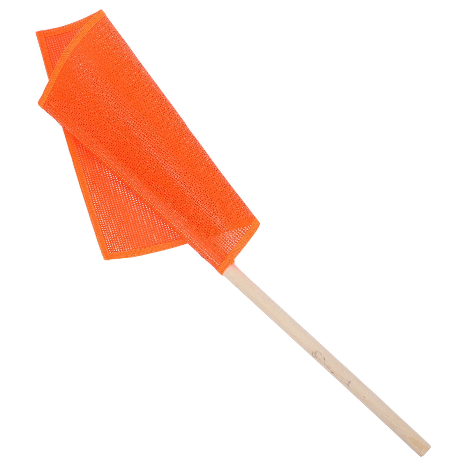 Raindrops Red Safety Flag with Wooden Pole for Hand Waving Highly ...