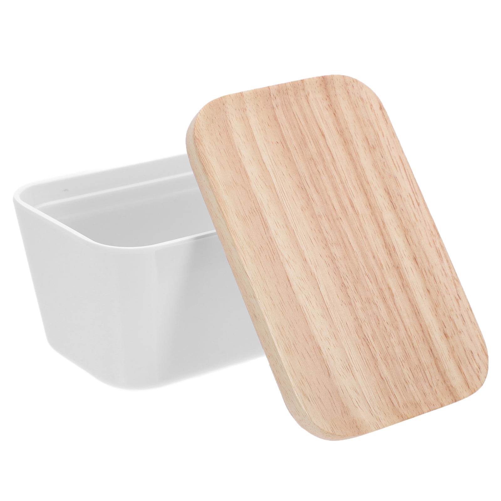 Raindrops Refrigerator Butter Holder Convenient Butter Box Wood Butter ...